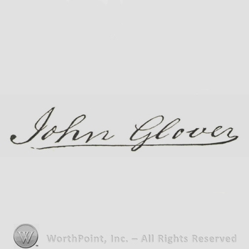 Mark with Signature: John Glover. | #550072