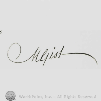 Mark with Signature: Mordecai Gist. | #550073