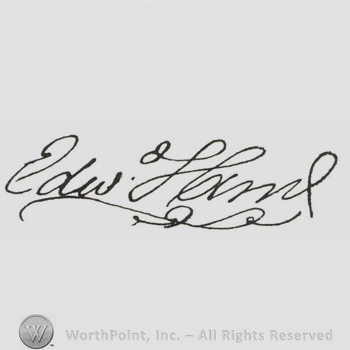 Mark with Signature: Edward Hand. | #550076