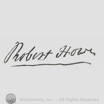 Mark with Signature: Robert Howe. | #550078