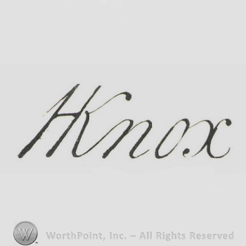 Mark with Signature: Henry Knox. | #550081