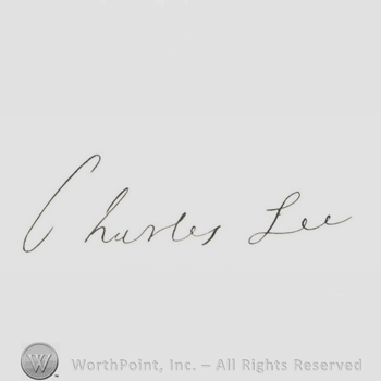 Mark with Signature: Charles Henry Lee. | #550085