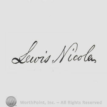 Mark with Signature: Lewis Nicola. | #550096