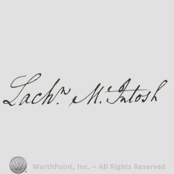 Mark with Signature: Lachlan McIntosh. | #550097