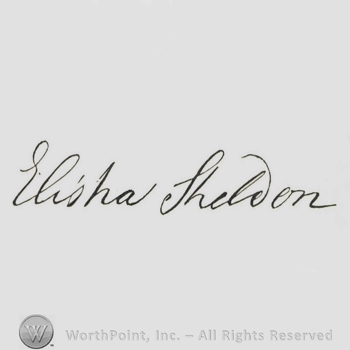 Mark with Signature: Elisha Sheldon. | #550111