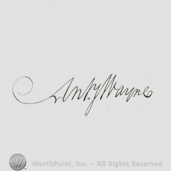 Mark with Signature: Anthony Wayne. | #550126