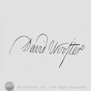 Mark with Signature: David Wooster. | #550132