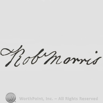 Mark with Signature: Robert Morris. | #550142