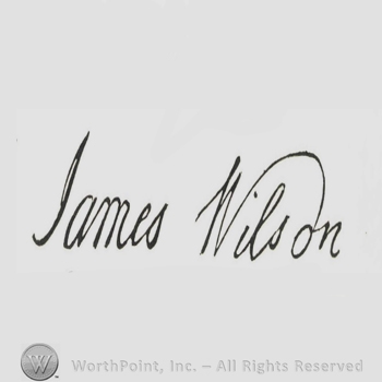Mark with Signature: James Wilson. | #550147
