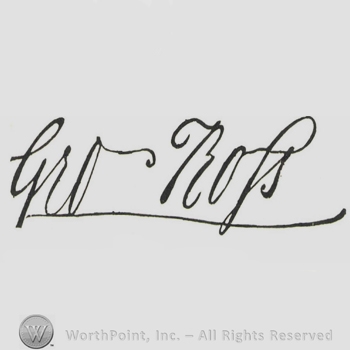 Mark with Signature: George Ross. | #550150