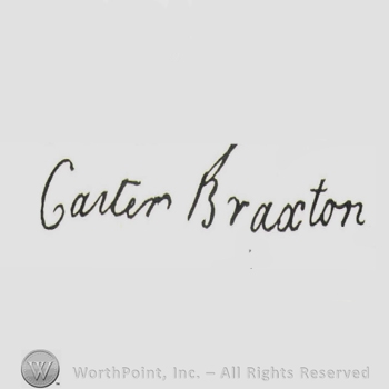 Mark with Signature: Carter Braxton. | #550167