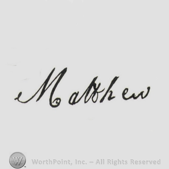 Mark with Signature: Matthew Thornton. | #550172