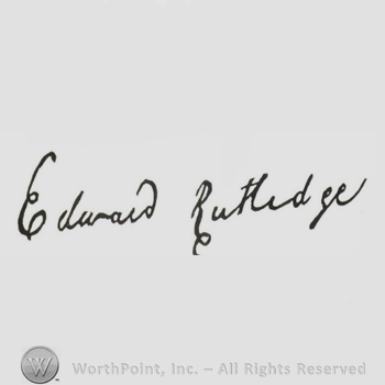 Mark with Signature: Edward Rutledge. | #550176