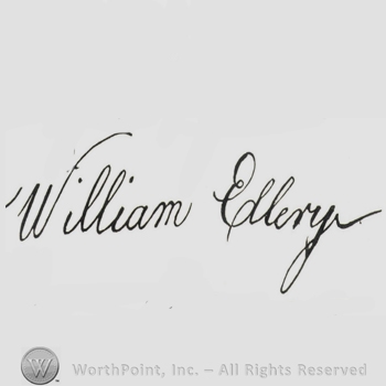 Mark with Signature: William Ellery. | #550177