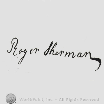 Mark with Signature: Roger Sherman. | #550178