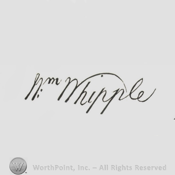 Mark with Signature: William Whipple. | #550191
