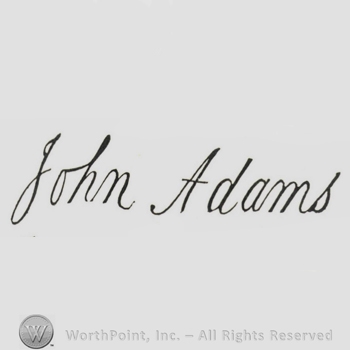 Mark with Signature: John Adams. | #550192
