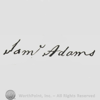 Mark with Signature: Samuel Adams. | #550193