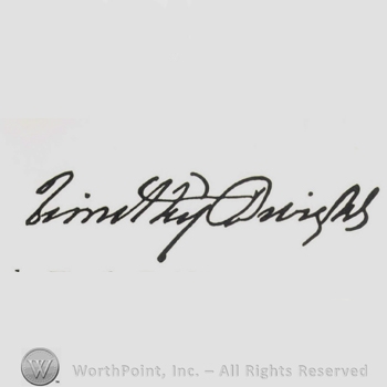Mark with Signature: Timothy Dwight IV. | #550216