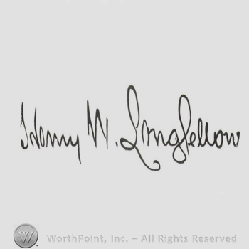Mark with Signature: Henry Wadsworth Longfellow. | #550243