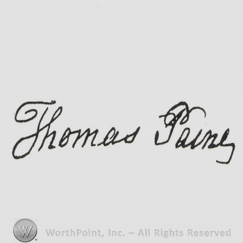 Mark with Signature: Thomas Paine. | #550245