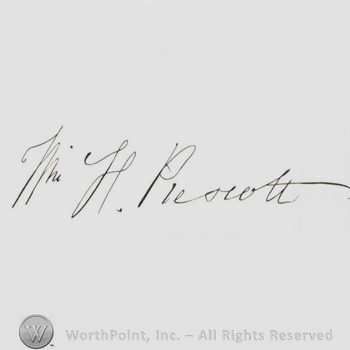 Mark with Signature: William Hickling Prescott. | #550252