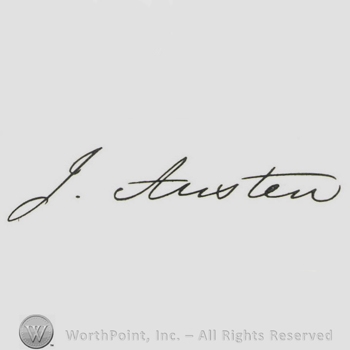 Mark with Signature: Jane Austen. | #550270