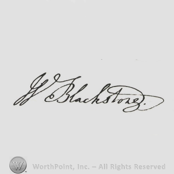 Mark with Signature: William Blackstone. | #550271