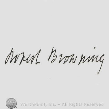 Mark with Signature: Robert Browning. | #550274