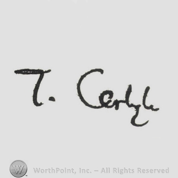 Mark with Signature: Thomas Carlyle. | #550281