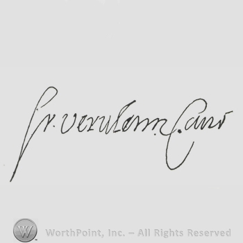 Mark with Signature: Francis Bacon. | #550293