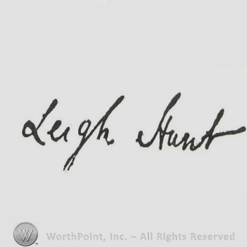 Mark with Signature: Leigh Hunt. | #550300