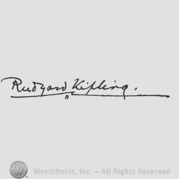 Mark with Signature: Rudyard Kipling. | #550310