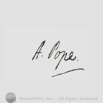 Mark with Signature: Alexander Pope. | #550315