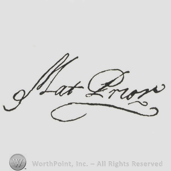 Mark with Signature: Matthew Prior. | #550316