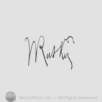 Mark with Signature: John Ruskin. | #550319