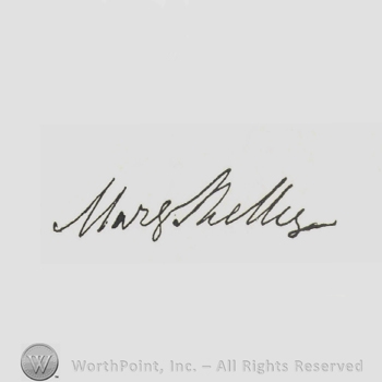 Mark with Signature: Mary Shelley. | #550324