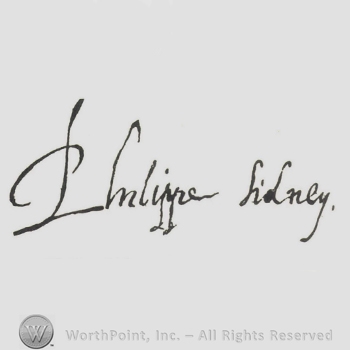 Mark with Signature: Philip Sidney. | #550327