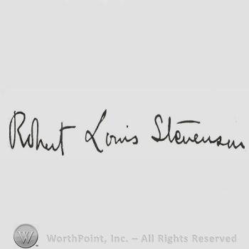 Mark with Signature: Robert Louis Stevenson. | #550331