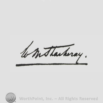 Mark with Signature: William Makepeace Thackeray. | #550346