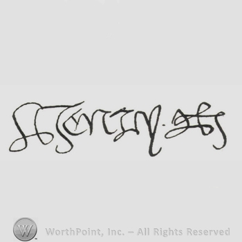 Mark with Signature: Henry VIII of England. | #550352