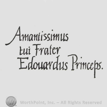 Mark with Signature: Edward VI of England. | #550355