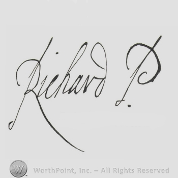 Mark with Signature: Richard Cromwell. | #550365