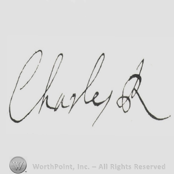 Mark with Signature: Charles II of England. | #550366