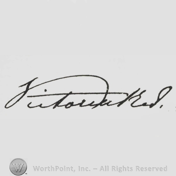 Mark with Signature: Queen Victoria. | #550371