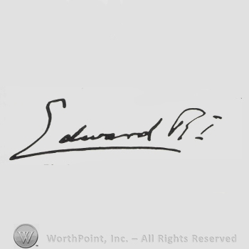 Mark with Signature: Edward VIII. | #550376