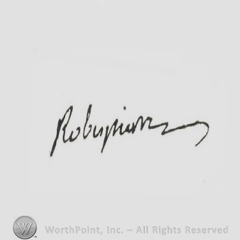 Mark with Signature: Maximilien Robespierre. | #550388