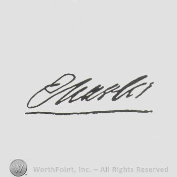 Mark with Signature: Charles X. | #550395