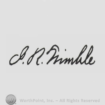 Mark with Signature: Isaac Ridgeway Trimble. | #550798