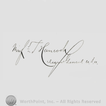 Mark with Signature: Winfield Scott Hancock. | #550811